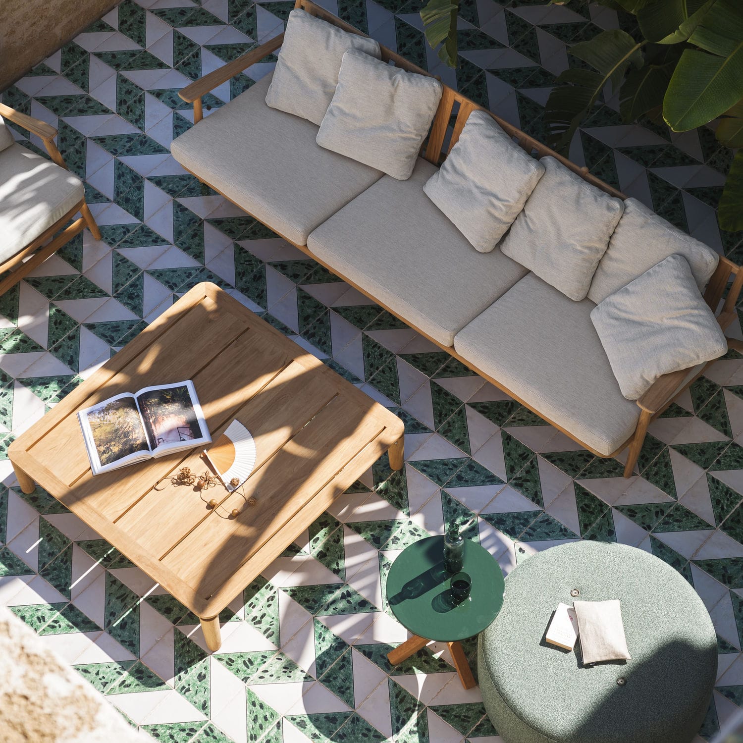 Contemporary sofa - LEVANTE 103 - RODA - garden / patio / pool