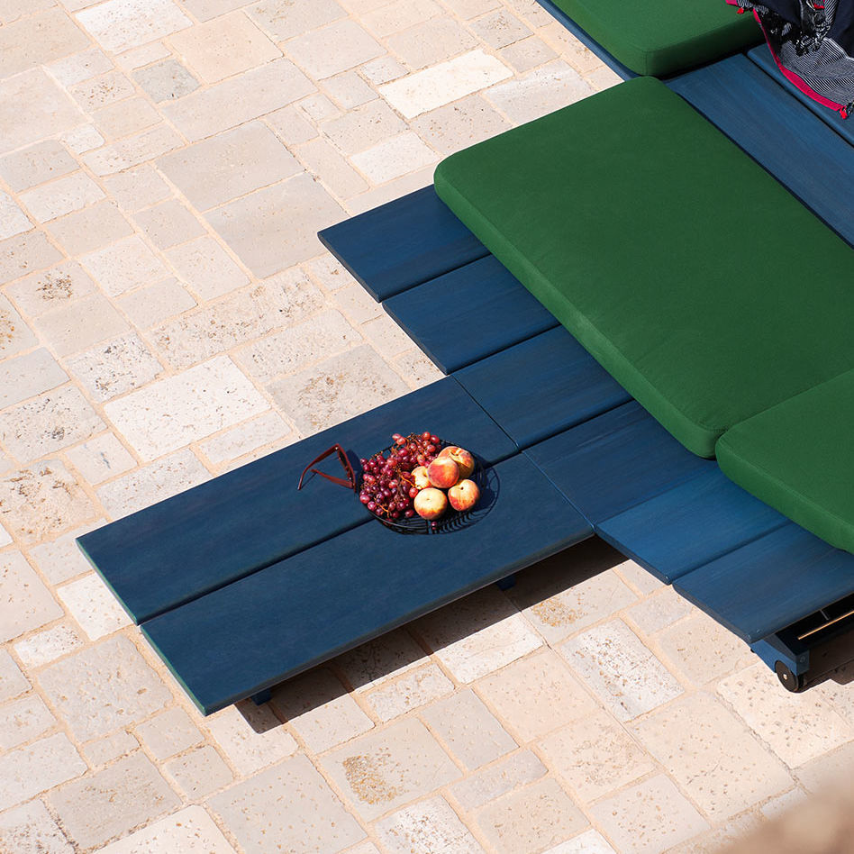 Contemporary coffee table - EOLIE 012 - RODA - iroko / iroko base ...