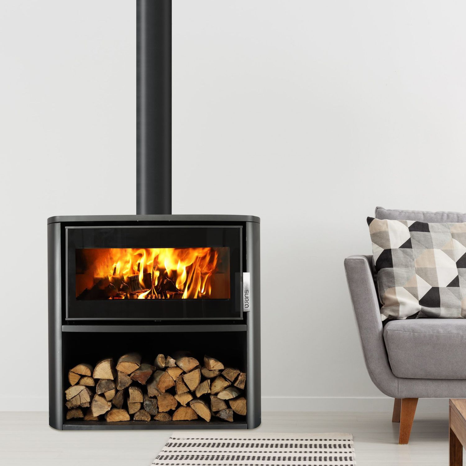 Wood heating stove - LASLO BÛCHER - SUPRA FRANCE - 5 kW...10 kW / 10 kW ...