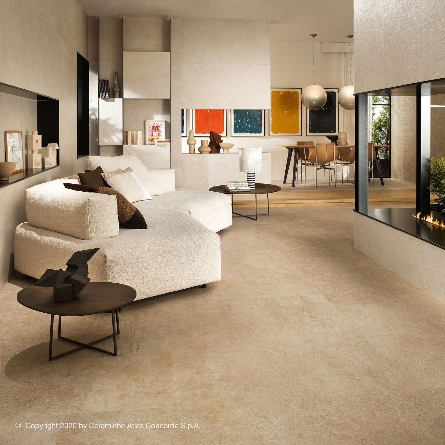 Porcelain stoneware tile - LIMS - Atlas Concorde - matte / embossed / 3D