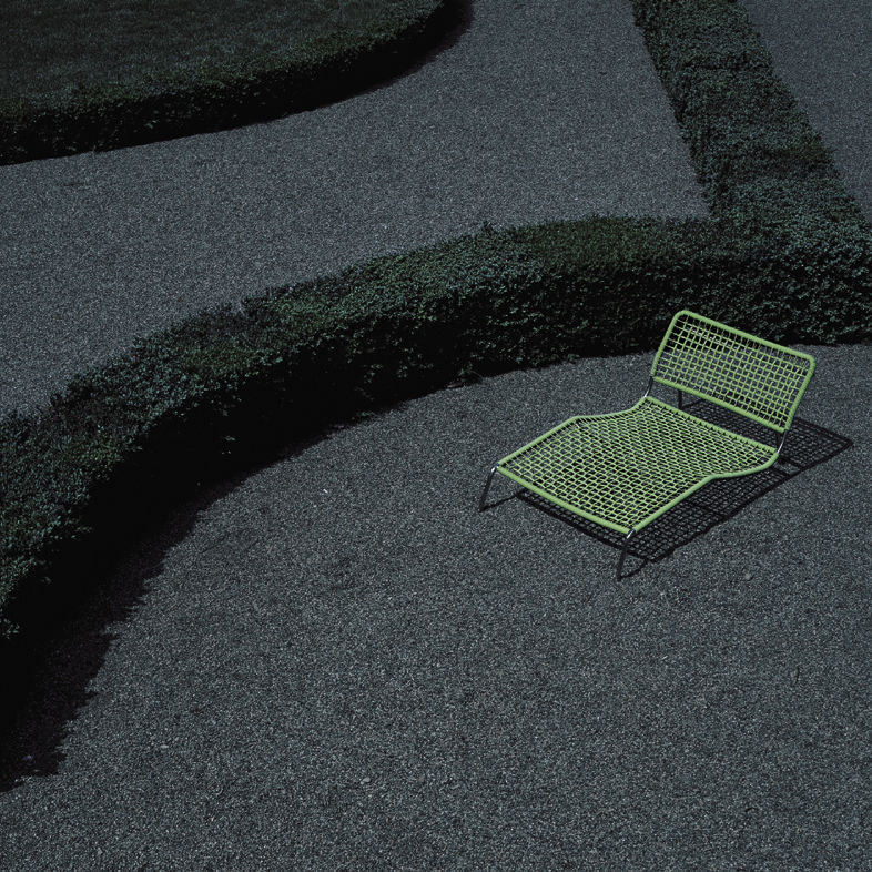 Contemporary sun lounger - FROG - Living Divani - fabric / leather / PVC