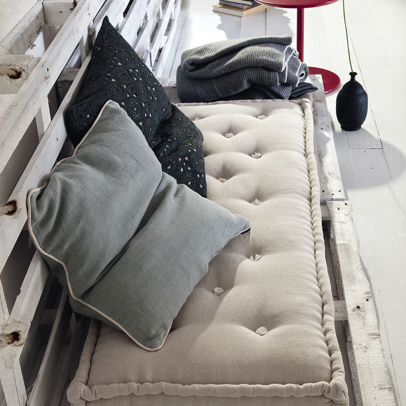 Square cushion - Twils - rectangular / patterned / plain