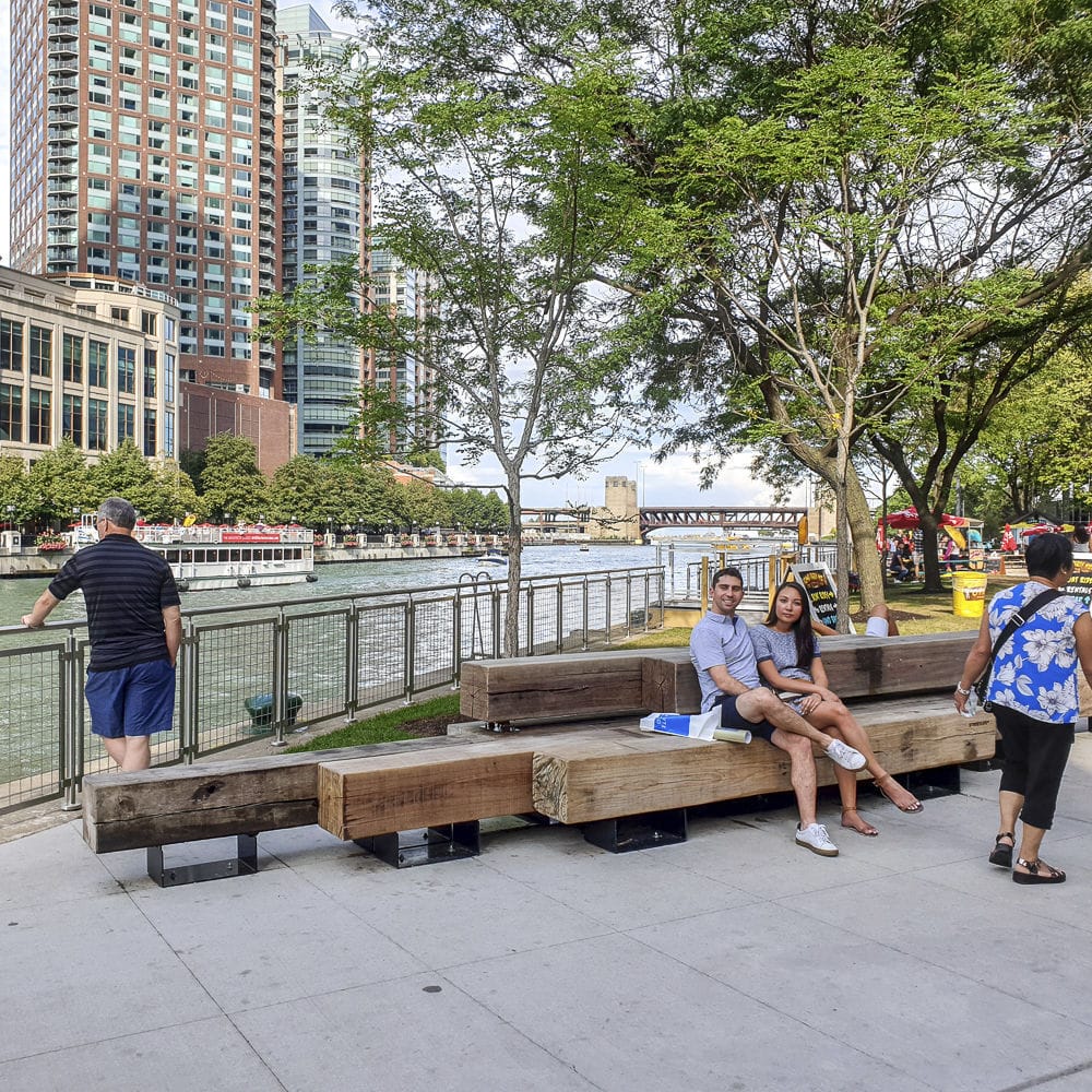 Design public bench - DRIFTER STRUCTURES - Streetlife - wooden / COR ...