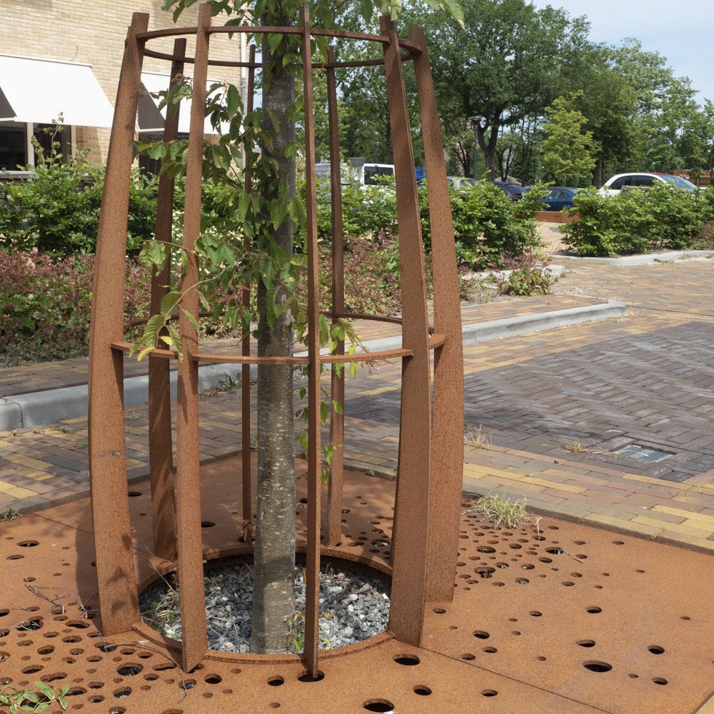 Square tree grate - Tree Grilles Square - Streetlife - COR-TEN® steel