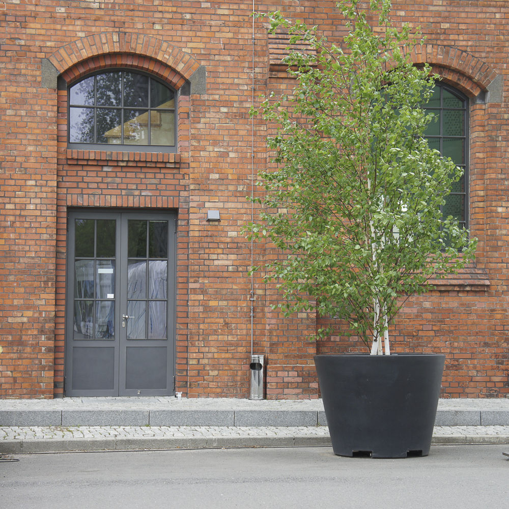 Recycled plastic planter - SYNTHETIC - Streetlife - round / conical ...