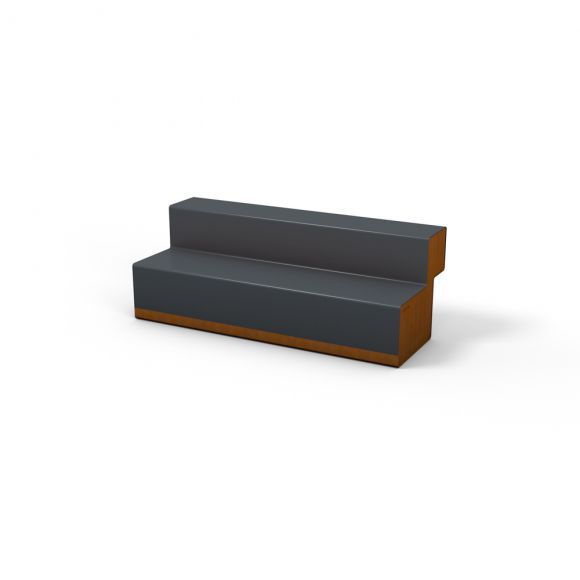 Contemporary public bench - Bobby - Streetlife - thermo-lacquered steel ...