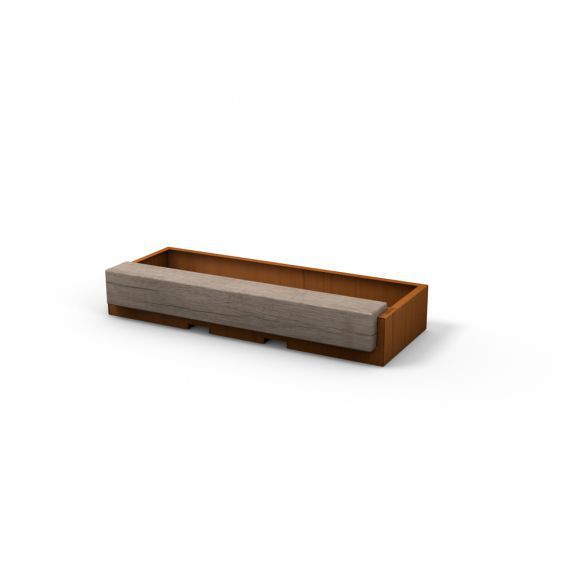 Contemporary public bench - DRIFTER BIG GREEN - Streetlife - hardwood ...