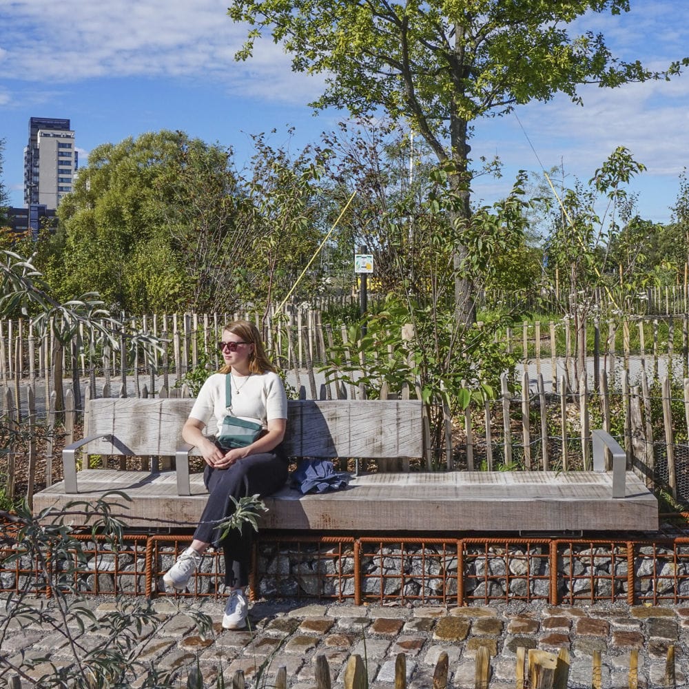 Contemporary public bench - DRIFTER TOP - Streetlife - hardwood / with ...