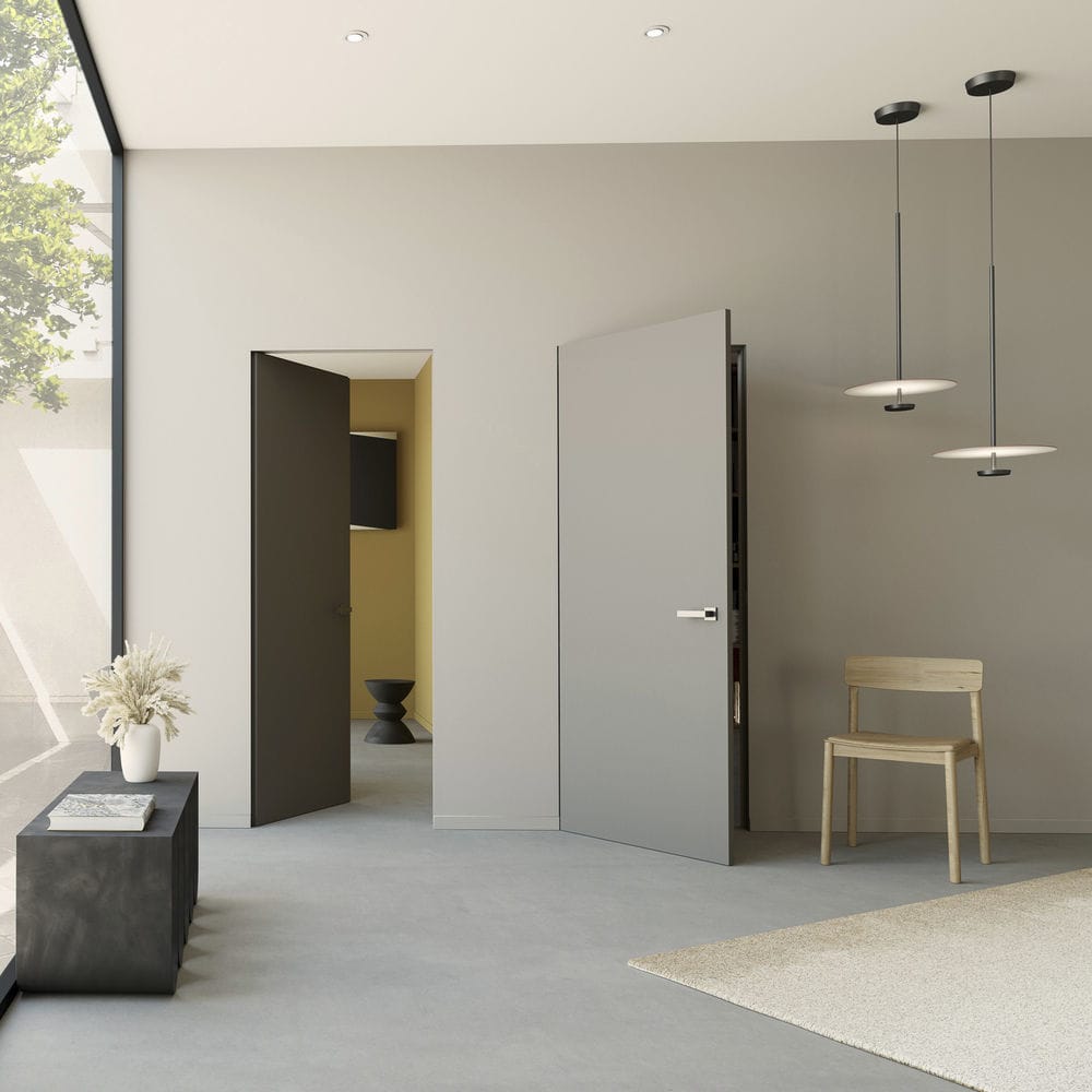 Interior door - REVERSA 44 - Protekdesign - MDF / swing / contemporary