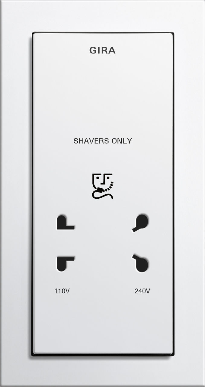 Power socket - razor - Gira - multi / wall-mounted / recessed