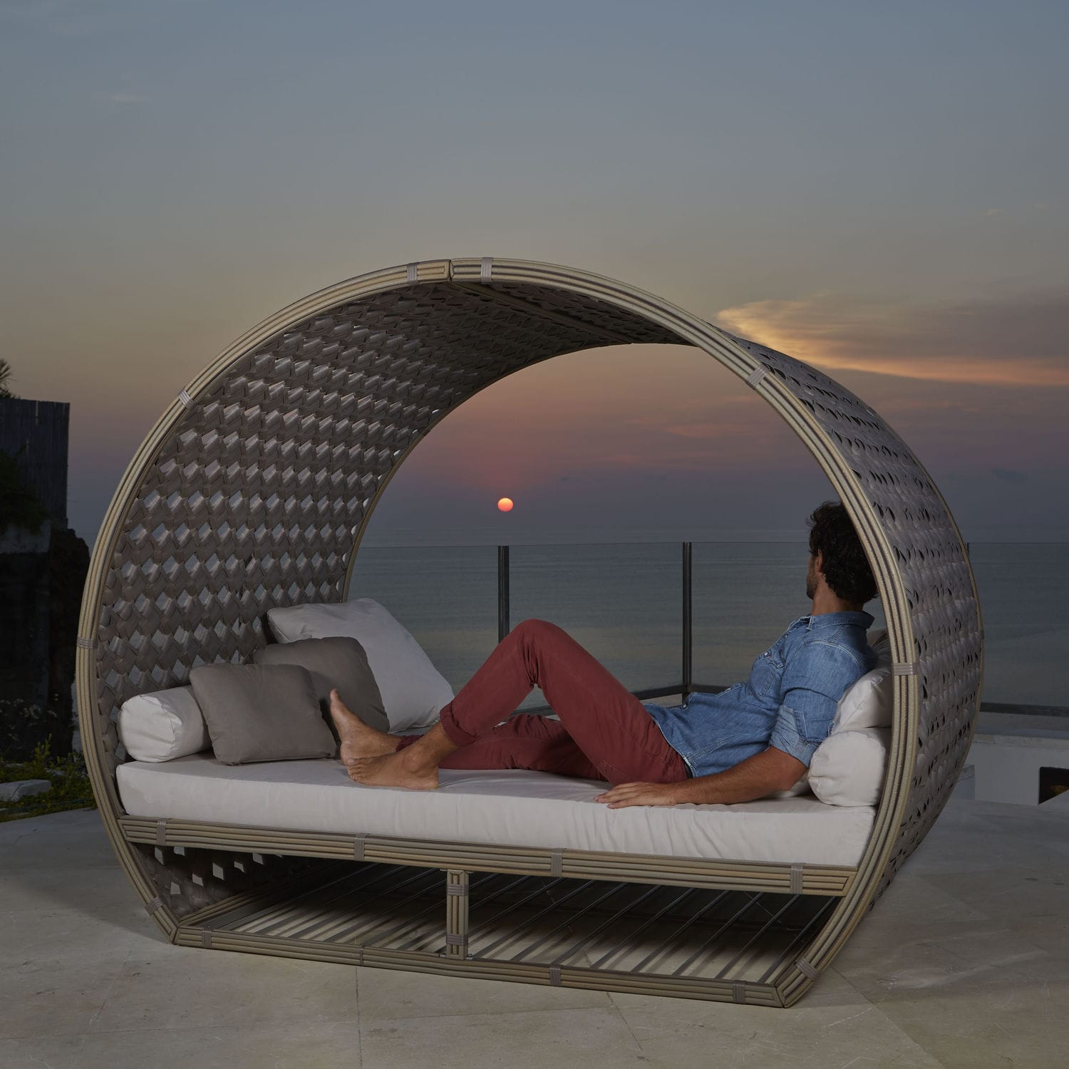 Canopy garden bed - MOONLIGHT - SKY LINE DESIGN - double / contemporary ...