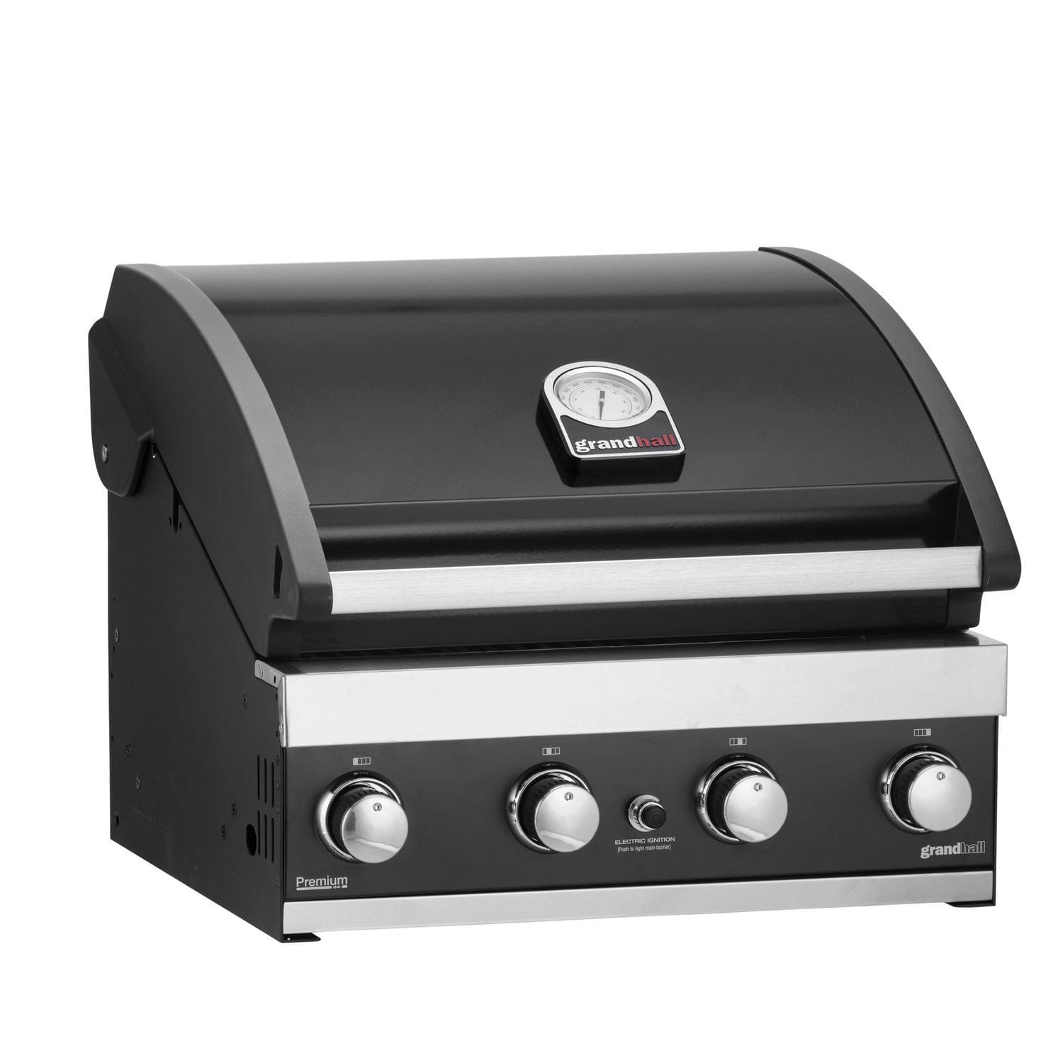 Gas barbecue - Premium G4 - GRAND HALL - built-in / cast iron ...