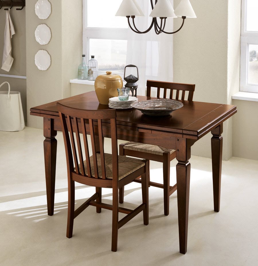 Traditional dining table - ARMONY - SCAVOLINI - wood veneer / solid ...