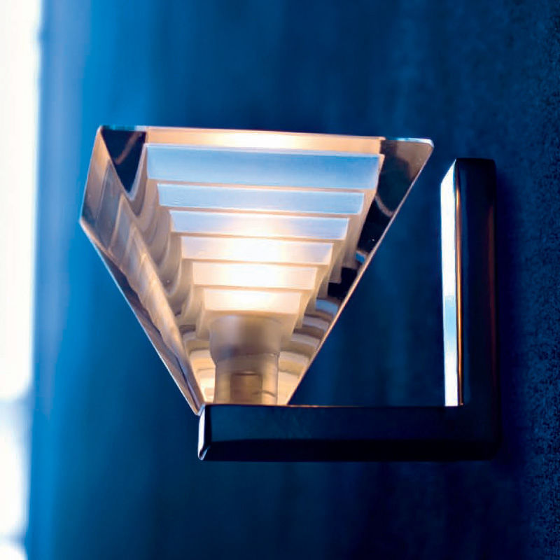 Contemporary wall light - PIRAMIDE - Av Mazzega - indoor / glass ...