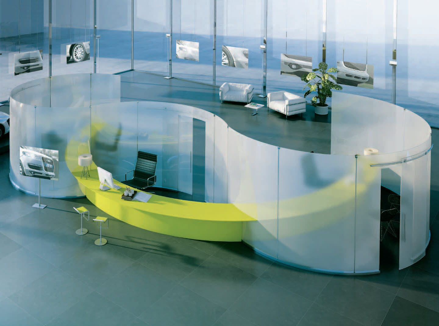 Removable partition - CONCEPT - Casali - glazed / for offices / for ...