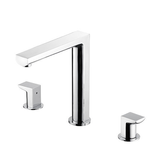 Countertop double-handle mixer tap - 6790-98-80CP - JUSTIME - chrome ...