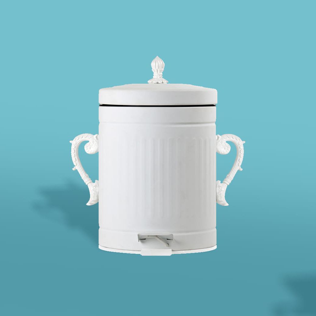 Hygienic trash can - SELETTI - metal / traditional