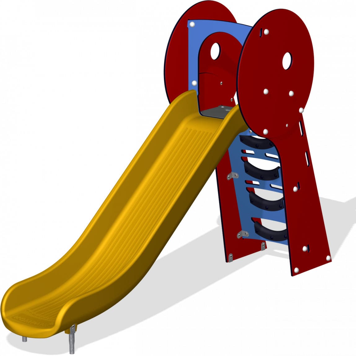 Upright slide - BASIC350 - KOMPAN - for playground