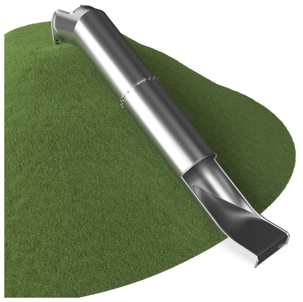 Hill slide - COR71007 - KOMPAN - for playground / tubular / stainless steel