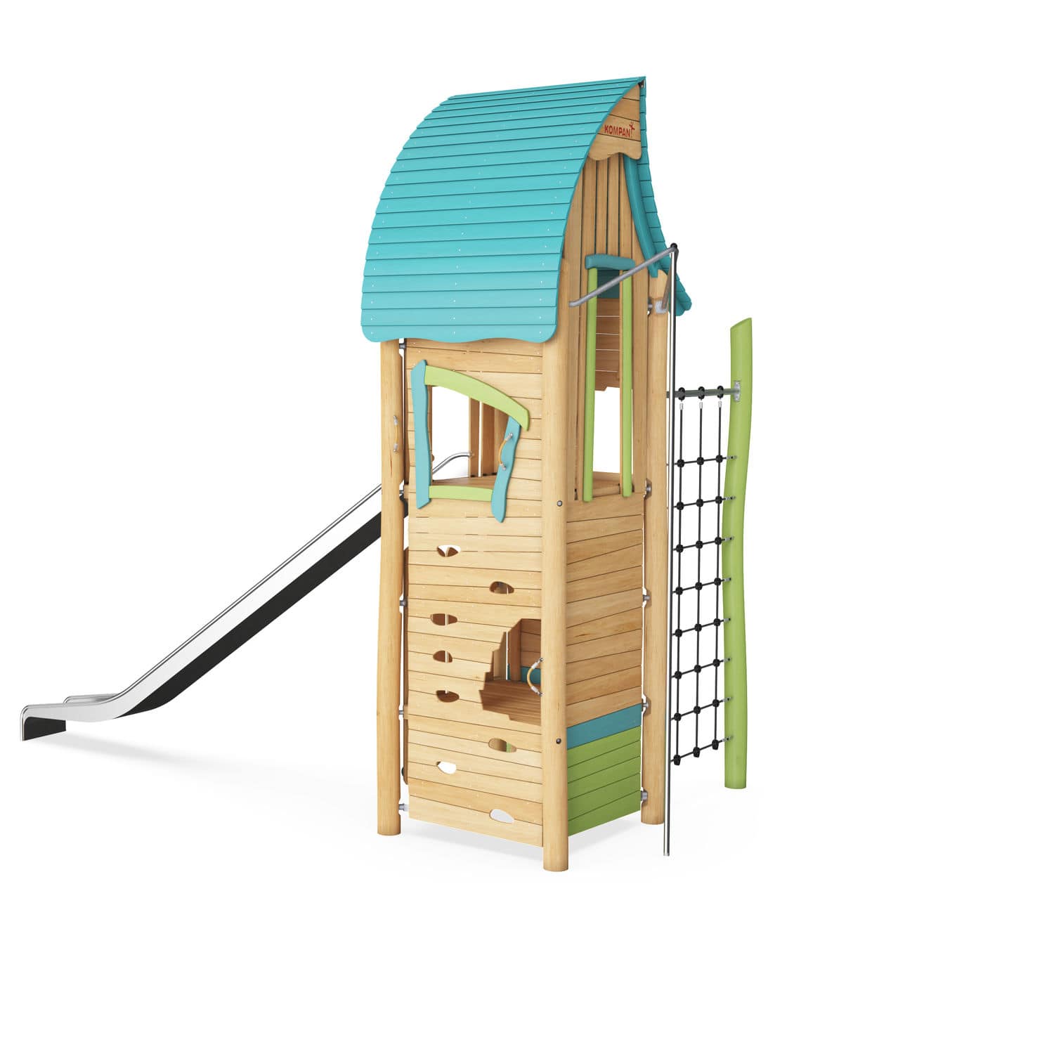 Playground structure - NRO1017 - KOMPAN - for public entity / for ...