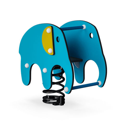 Plywood spring rocker - M123 - KOMPAN - animal / 1-seat