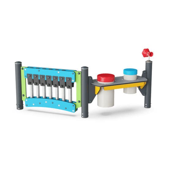 Musical play structure - PCM003121 - KOMPAN - for playground / solid ...