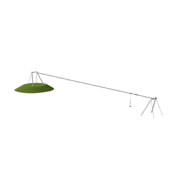 Cable slide for playground - M87211 - KOMPAN