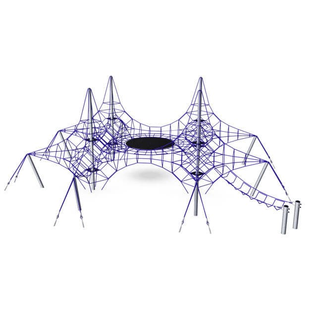 Playground climbing structure - 190883 - KOMPAN - with trampoline