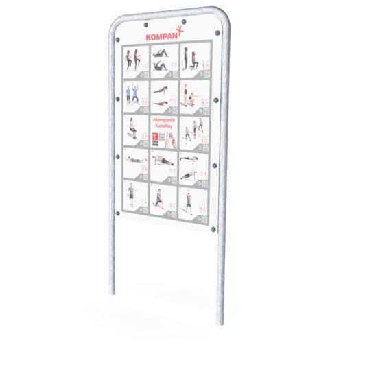 Freestanding display panel - PAR3005 - KOMPAN - outdoor / for ...