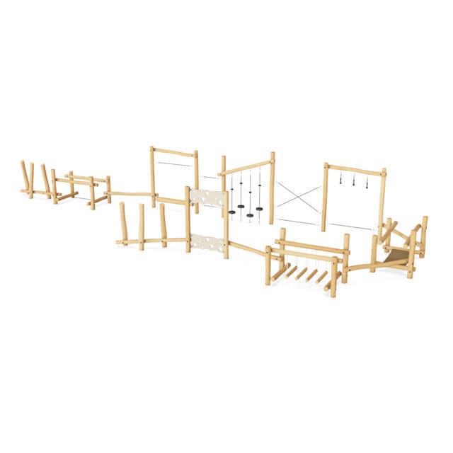 Playground structure - TRAIL 7 NRO866 - KOMPAN - wooden