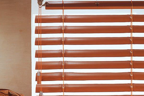 Venetian blinds - 50/70 - FABER - for window / leather