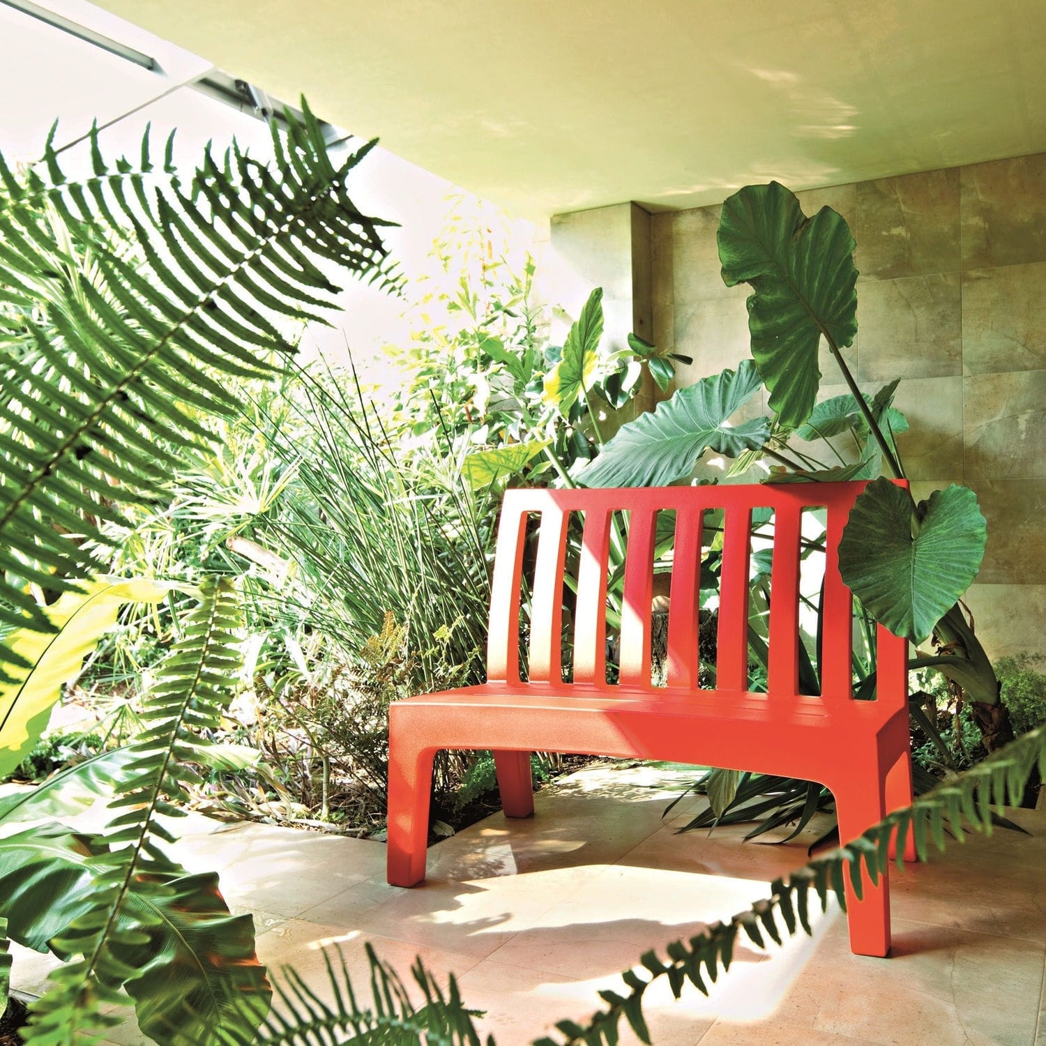 Traditional garden bench - ROMEO - SERRALUNGA - low-density ...