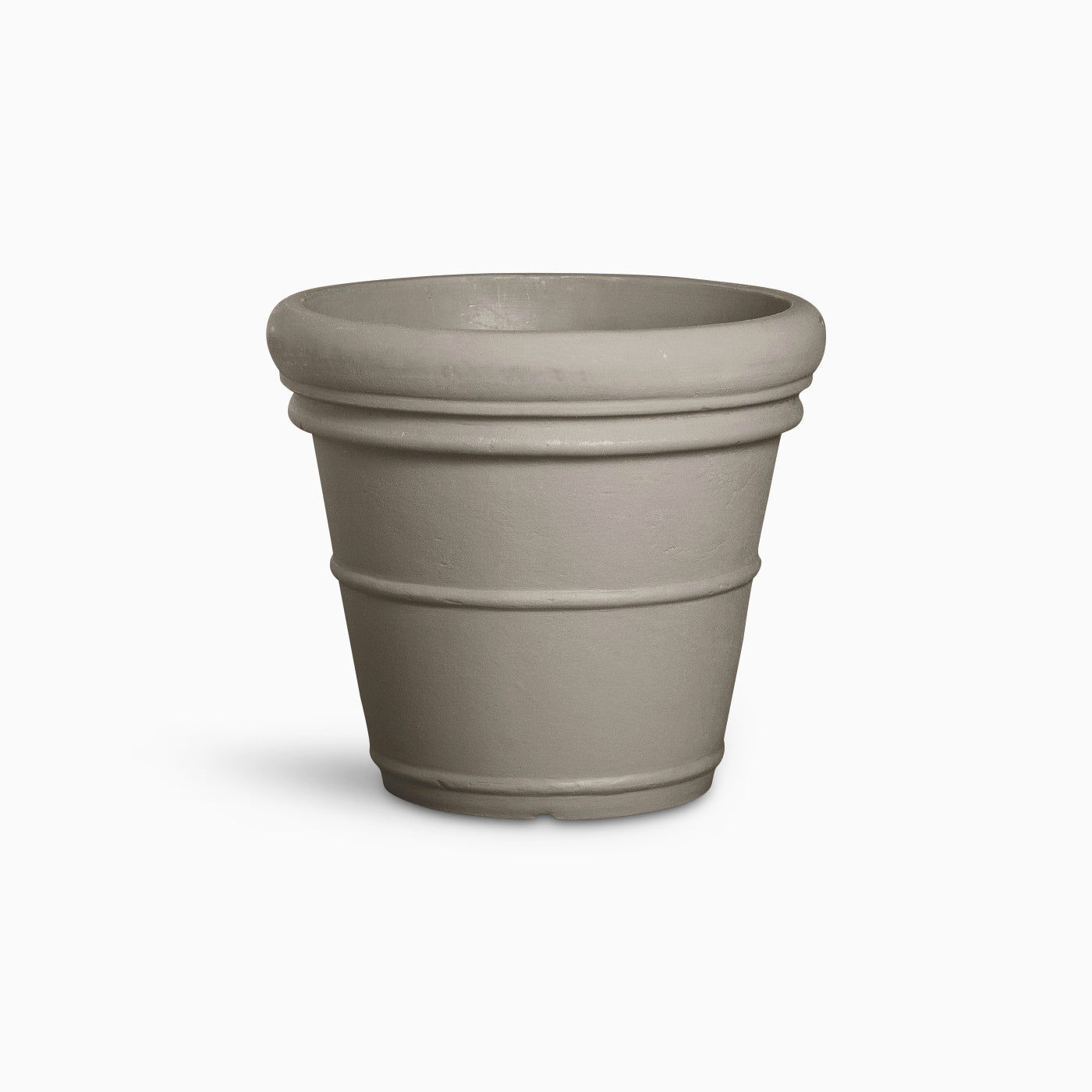 Polyethylene plant pot - DOPPIO BORDO - SERRALUNGA - conical / home / white