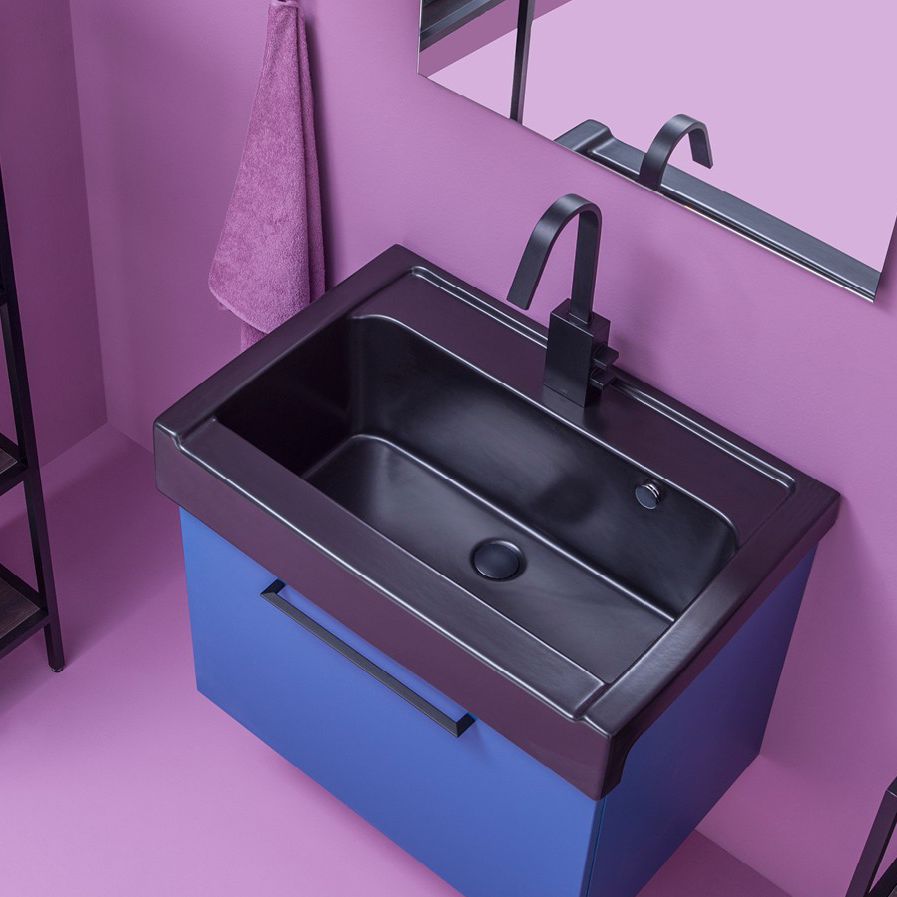 Built-in washbasin - LAVARREDO - Xilon - ceramic / wooden / metal