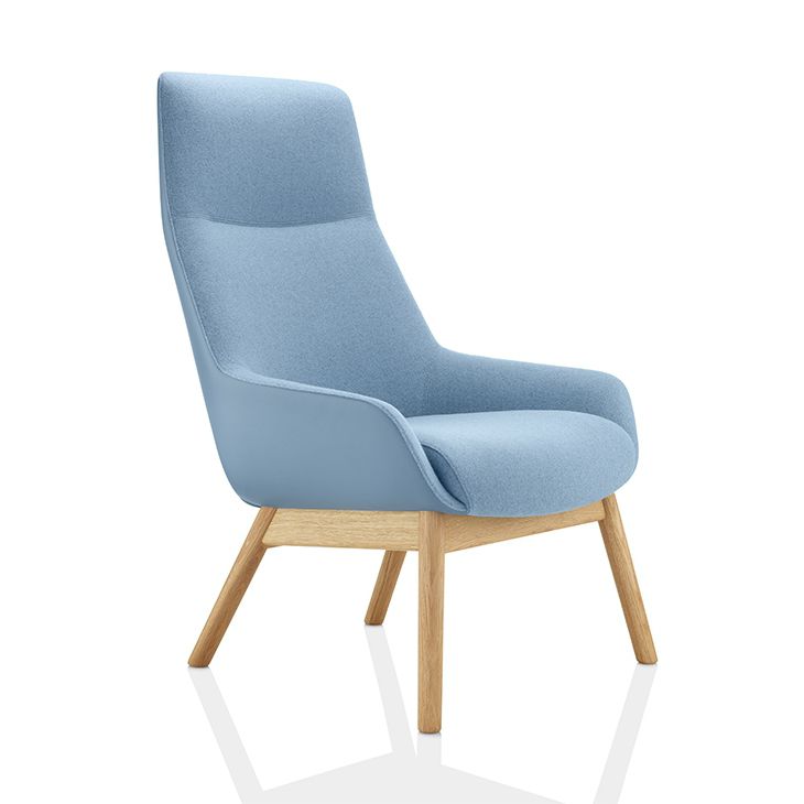 Contemporary lounge chair - MARNIE - Boss Design - leather / fabric ...