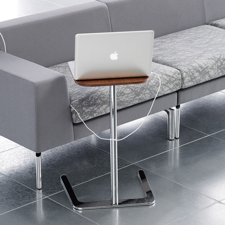 Contemporary computer table - FLAMINGO - Boss Design - single column ...