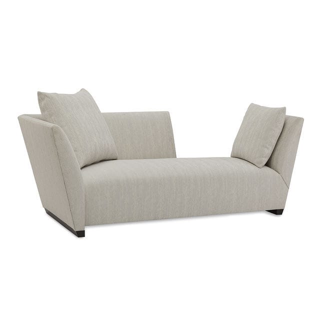 Contemporary sofa - ISLAND - Donghia - fabric / gray / wooden base