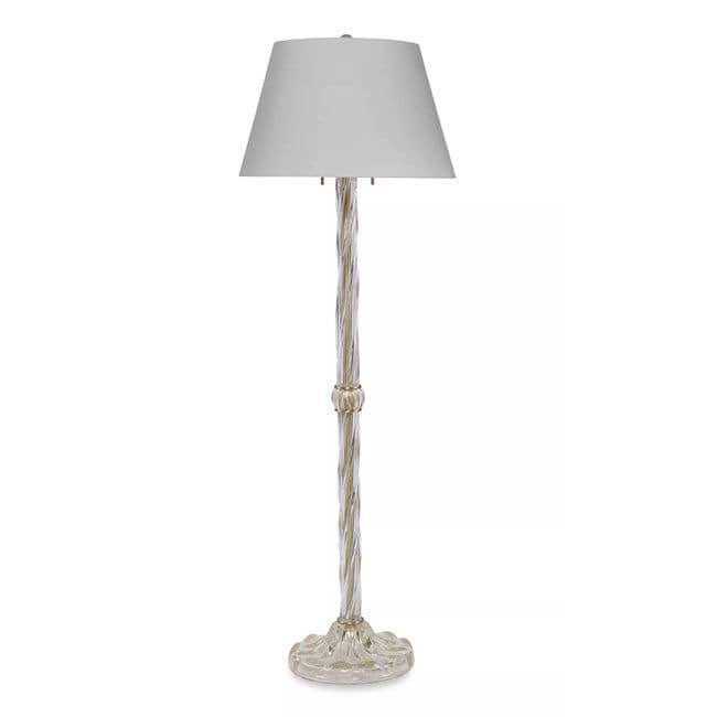 Floor-standing lamp - PIROETTA - Donghia - metal / glass / Venetian glass