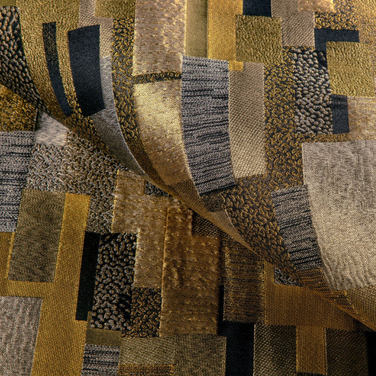 Upholstery fabric - GOLD STANDARD - Donghia - for curtain / geometric ...