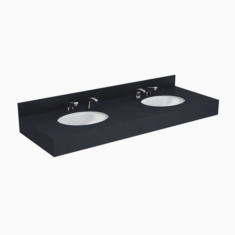 Wall-mounted washbasin - Designer Series™ - Sloan - Corian® / quartz ...
