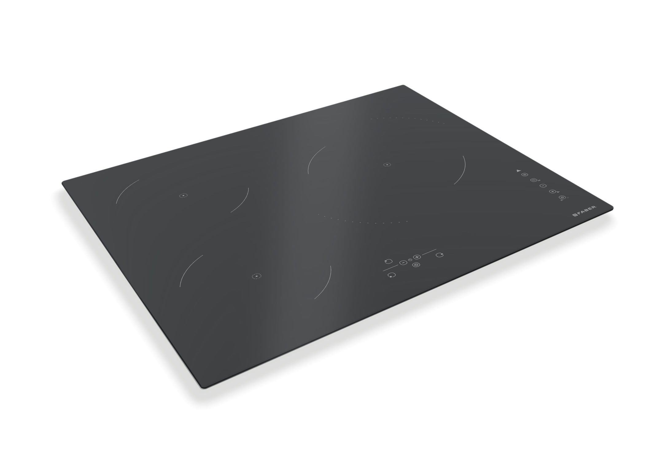 Induction cooktop - FCH63 GREY - Faber S.p.A - 3 burner / built-in ...
