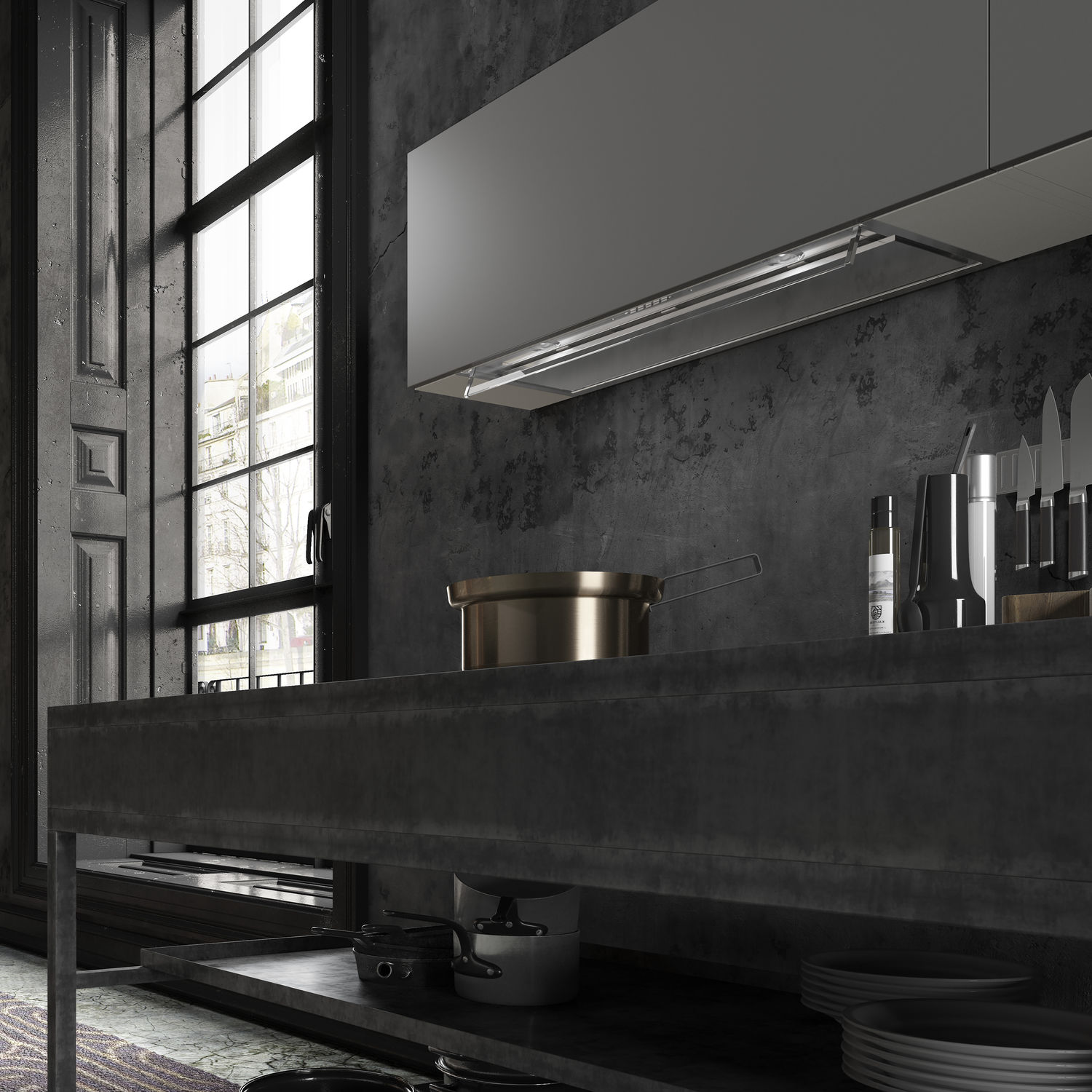 Built-in range hood - IN-NOVA PREMIUM - Faber S.p.A - with built-in ...