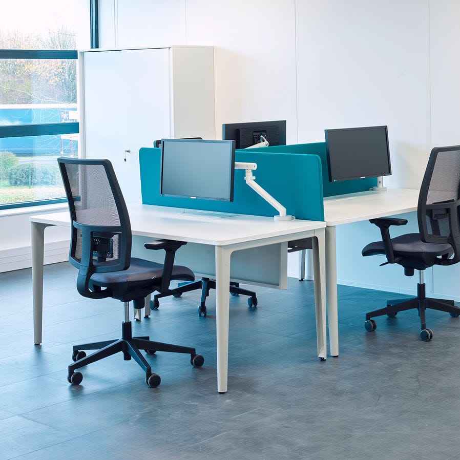 Workstation desk - DISTRICT - OFITA - free-standing / 2-4 person ...