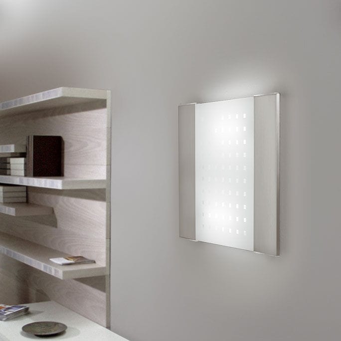 Contemporary wall light - QUADRO - Ivela spa - indoor / steel ...