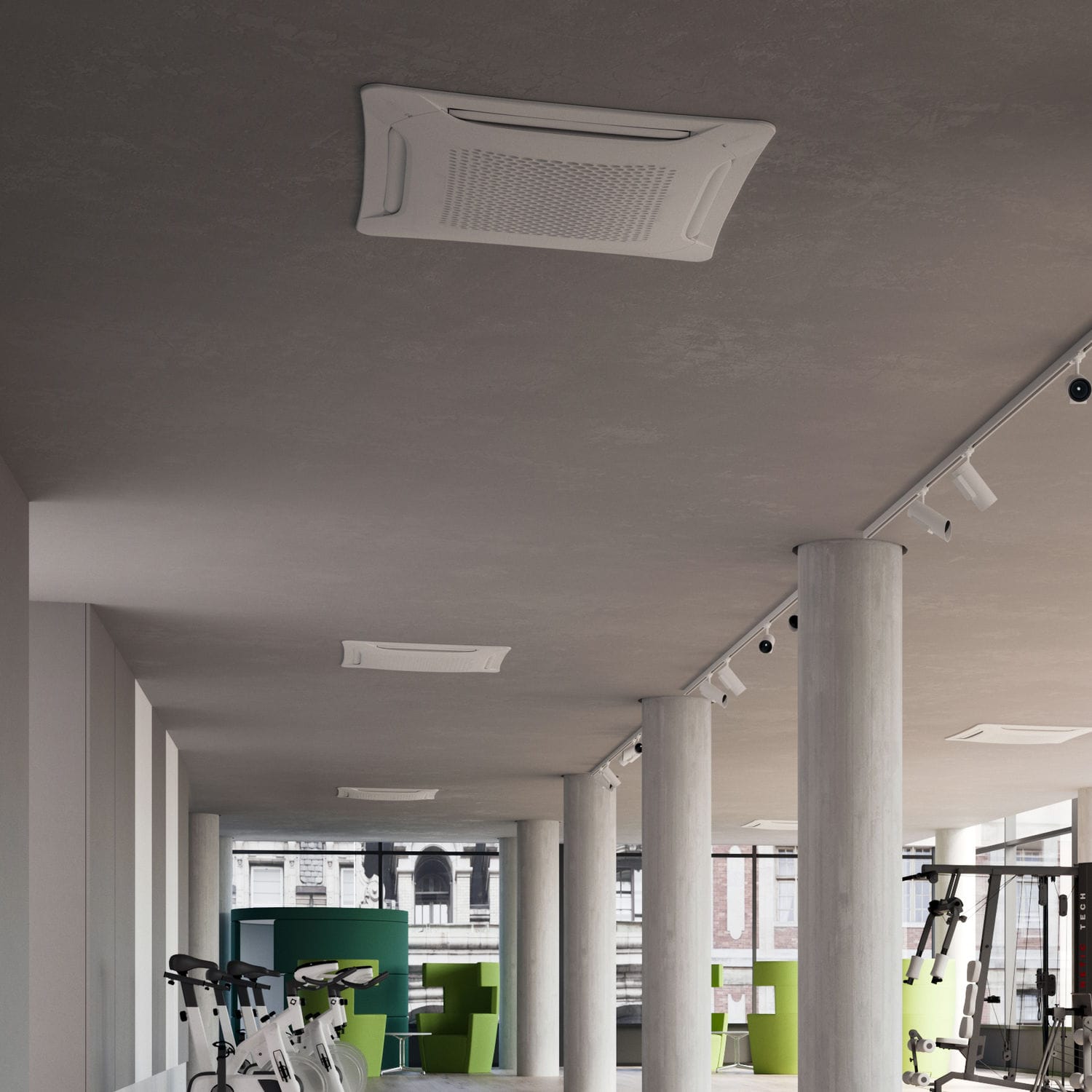 Recessed fan coil - SKYSTAR JUMBO - Sabiana - cassette