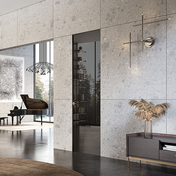 Interior door - SHELL VSL SECRET - BARAUSSE - glass / swing / contemporary