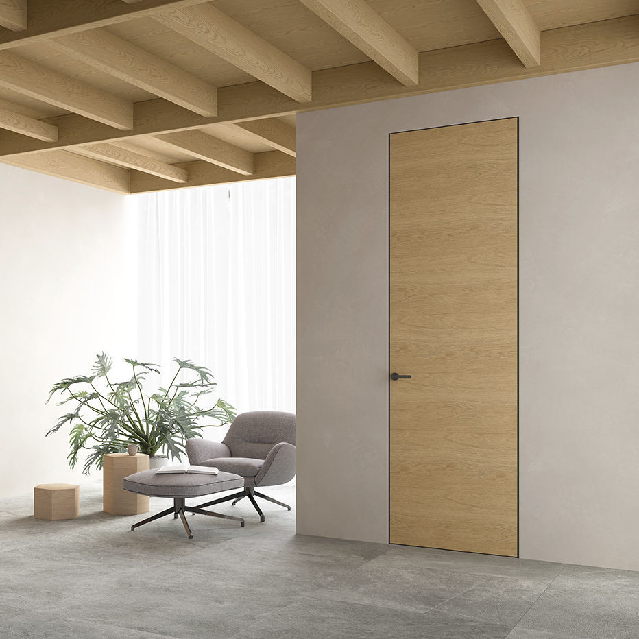 Interior door - NATUROC SECRET TWIN - BARAUSSE - wooden / swing ...