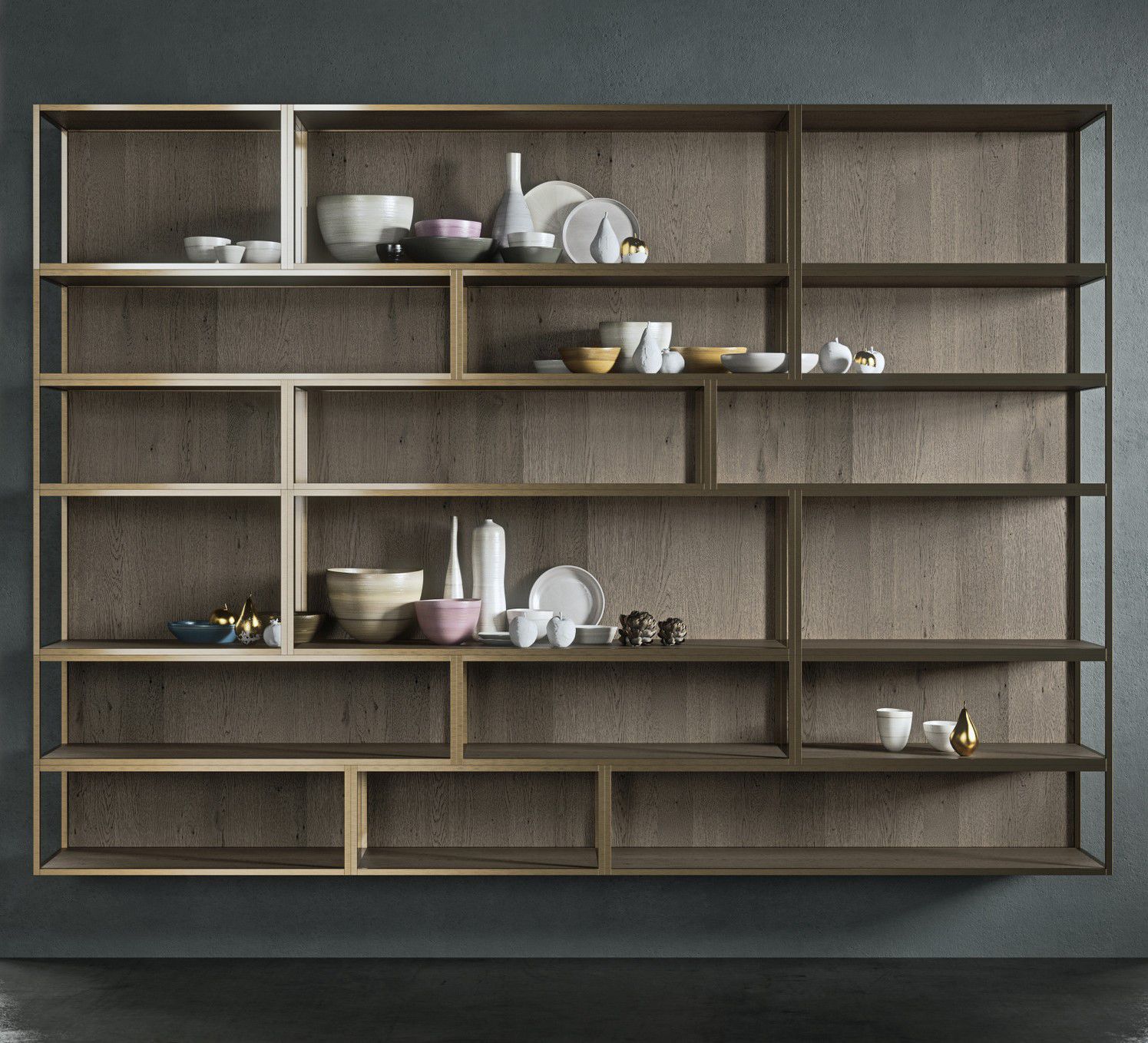 Wall-mounted shelf - Frame - SNAIDERO RINO SPA - contemporary ...