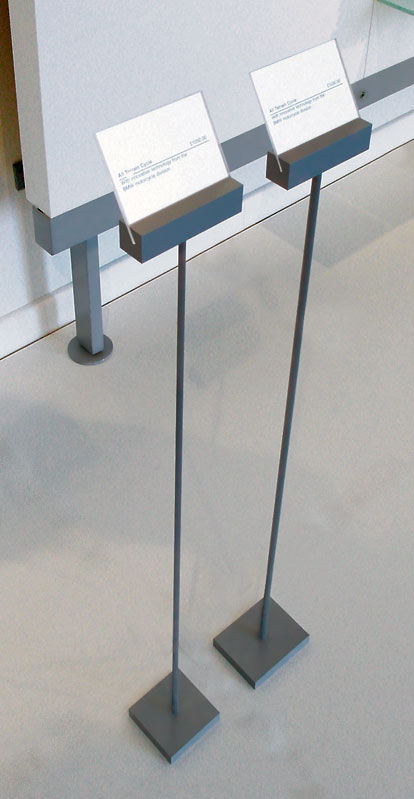 Indoor display panel - POS/01 - Shopkit - stainless steel