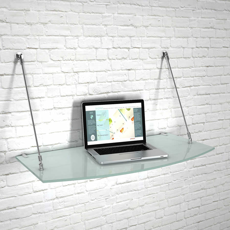 Wall-mounted shelf - I.T. - Shopkit - contemporary / glass / for shop
